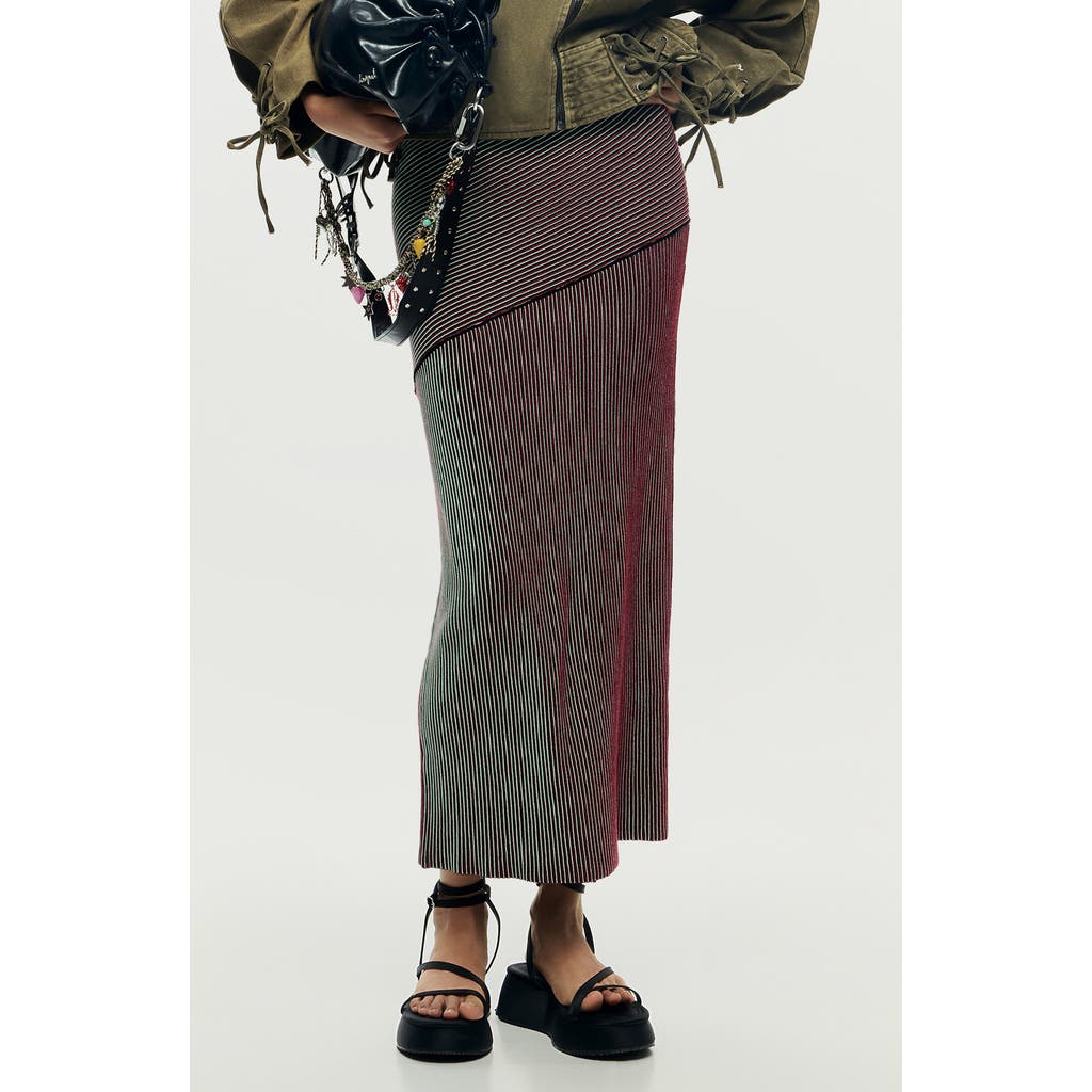 DESIGUAL Desigual Stripe Maxi Skirt